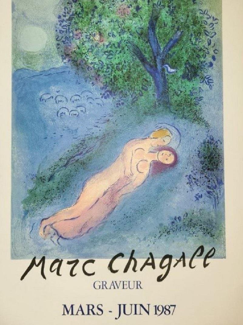 After Marc Chagall, Daphnis and Chloé, Original Lithographic Poster for ...