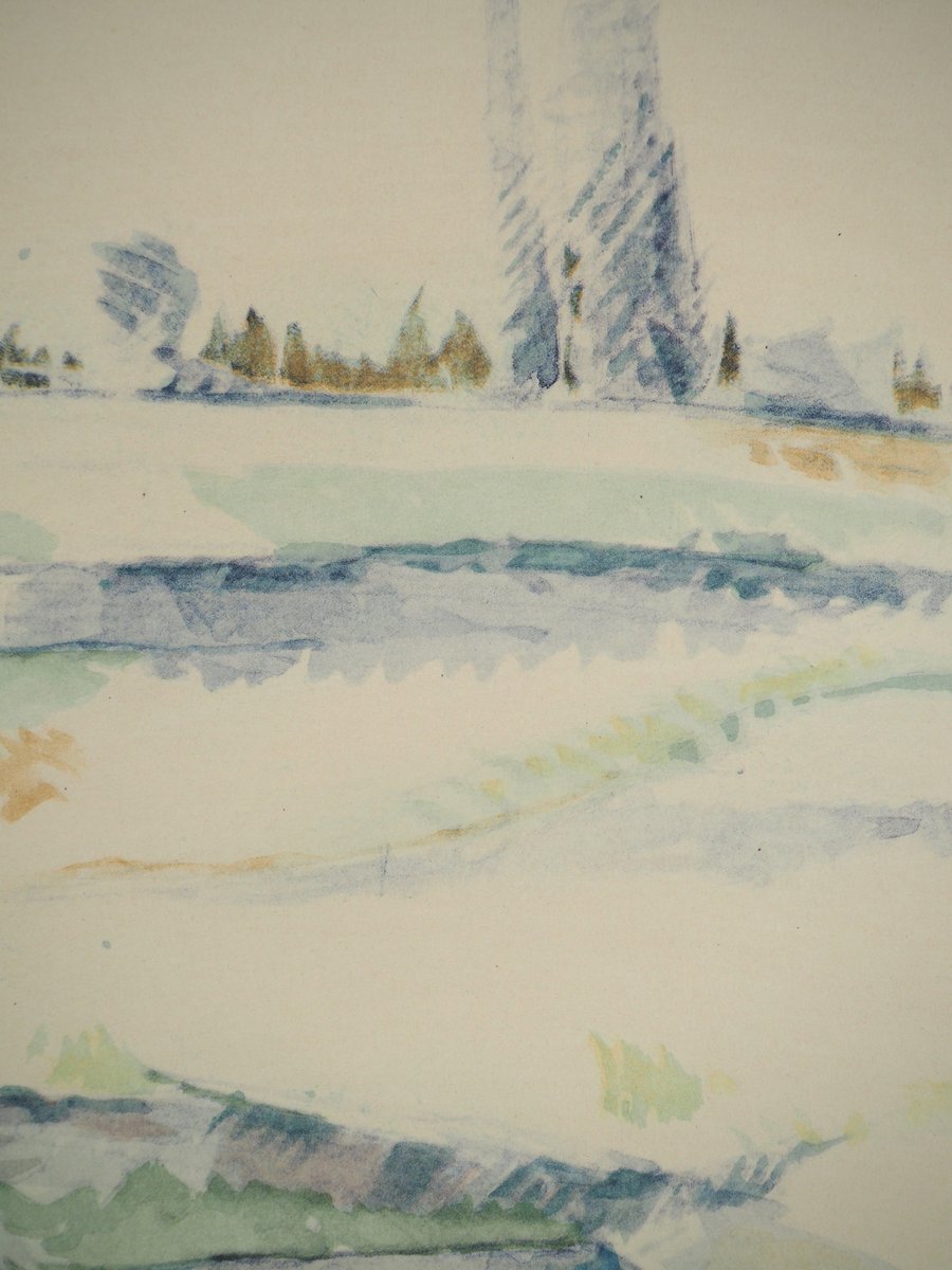 Paul Cezanne, Landscape in Provence, Lithograph and Stencil for sale at ...