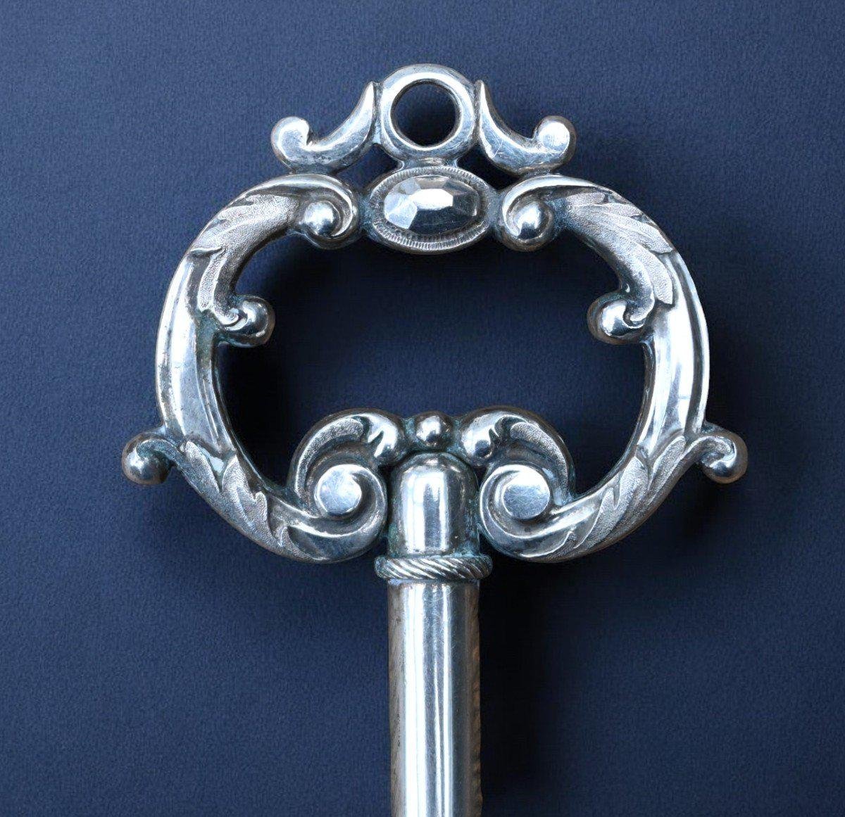 Antique Silver Ceremonial Presentation Key, 1838 for sale at Pamono
