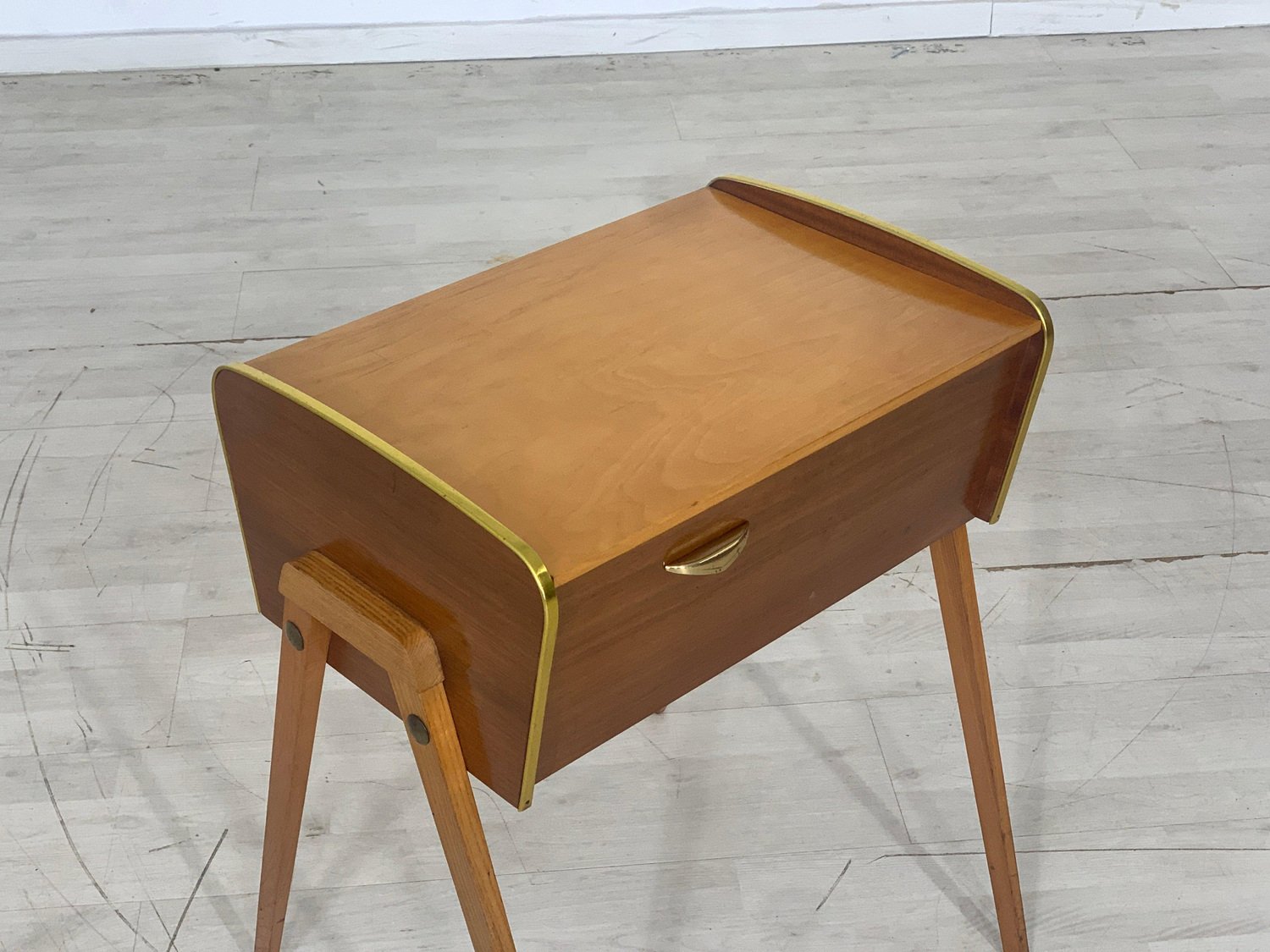 Mid-Century German Bedside Table for sale at Pamono