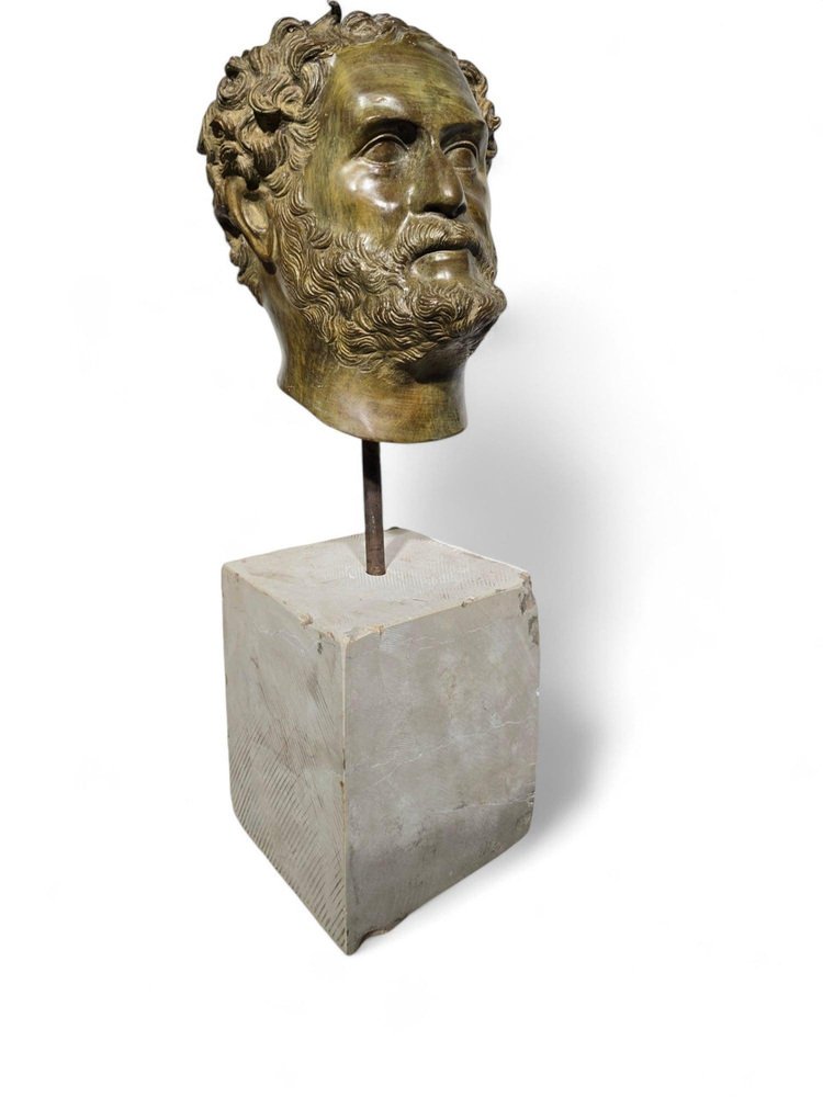 Bronze Head of a Greek Philosopher, 1950s for sale at Pamono