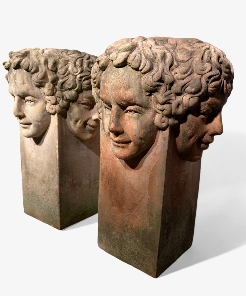Large Tuscan Terracotta Planters, 1930s for sale at Pamono