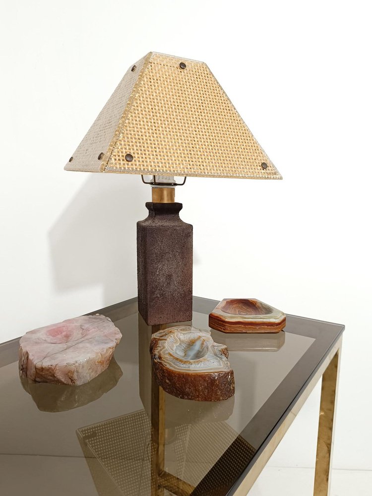 Vintage Chunky Ashtray in Natural Carved Rose Quartz with Organic Rough ...