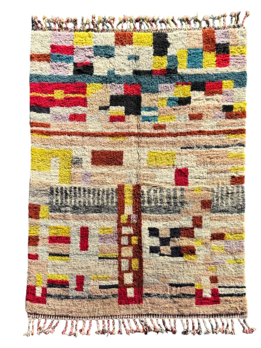 Handwoven Beni Ouarain Moroccan Rug for sale at Pamono