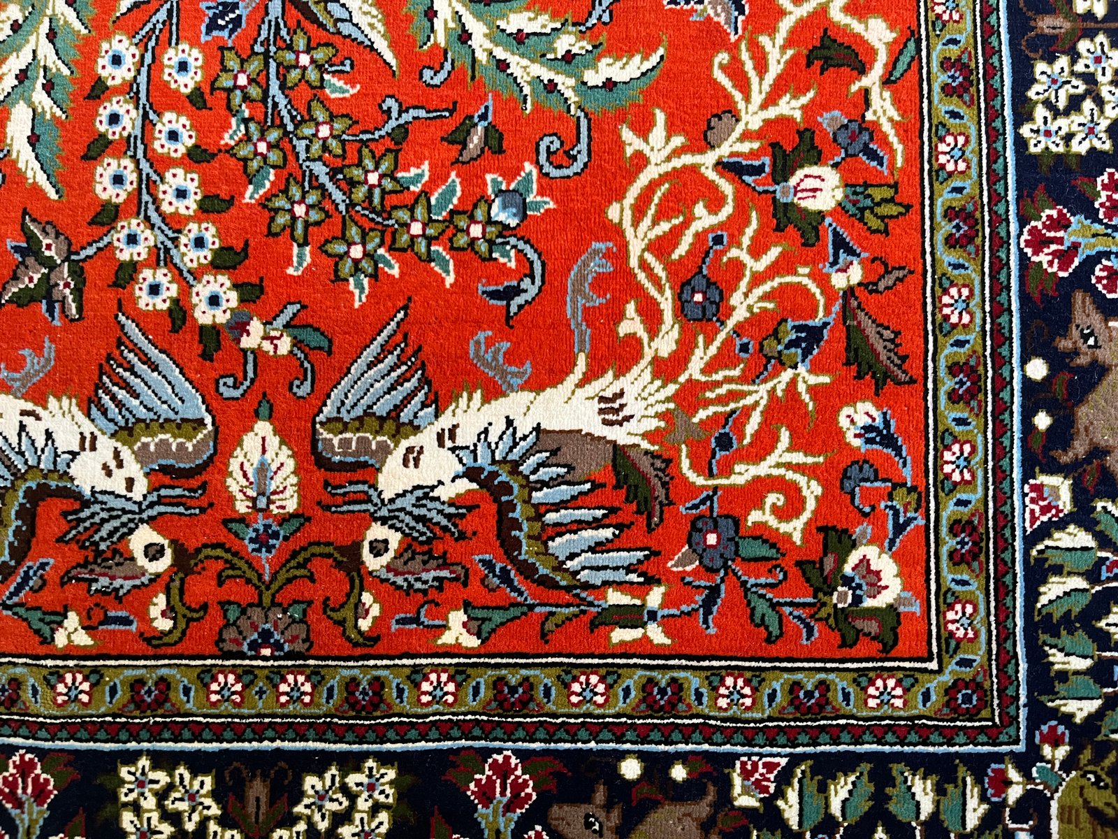 Vintage Middle Eastern Ghom Rug, 2000s for sale at Pamono