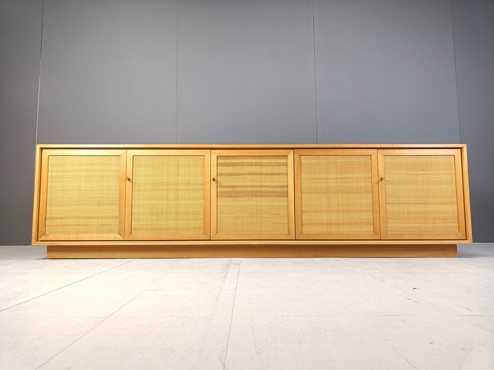 Scandinavian Rattan Sideboard, 1970s for sale at Pamono