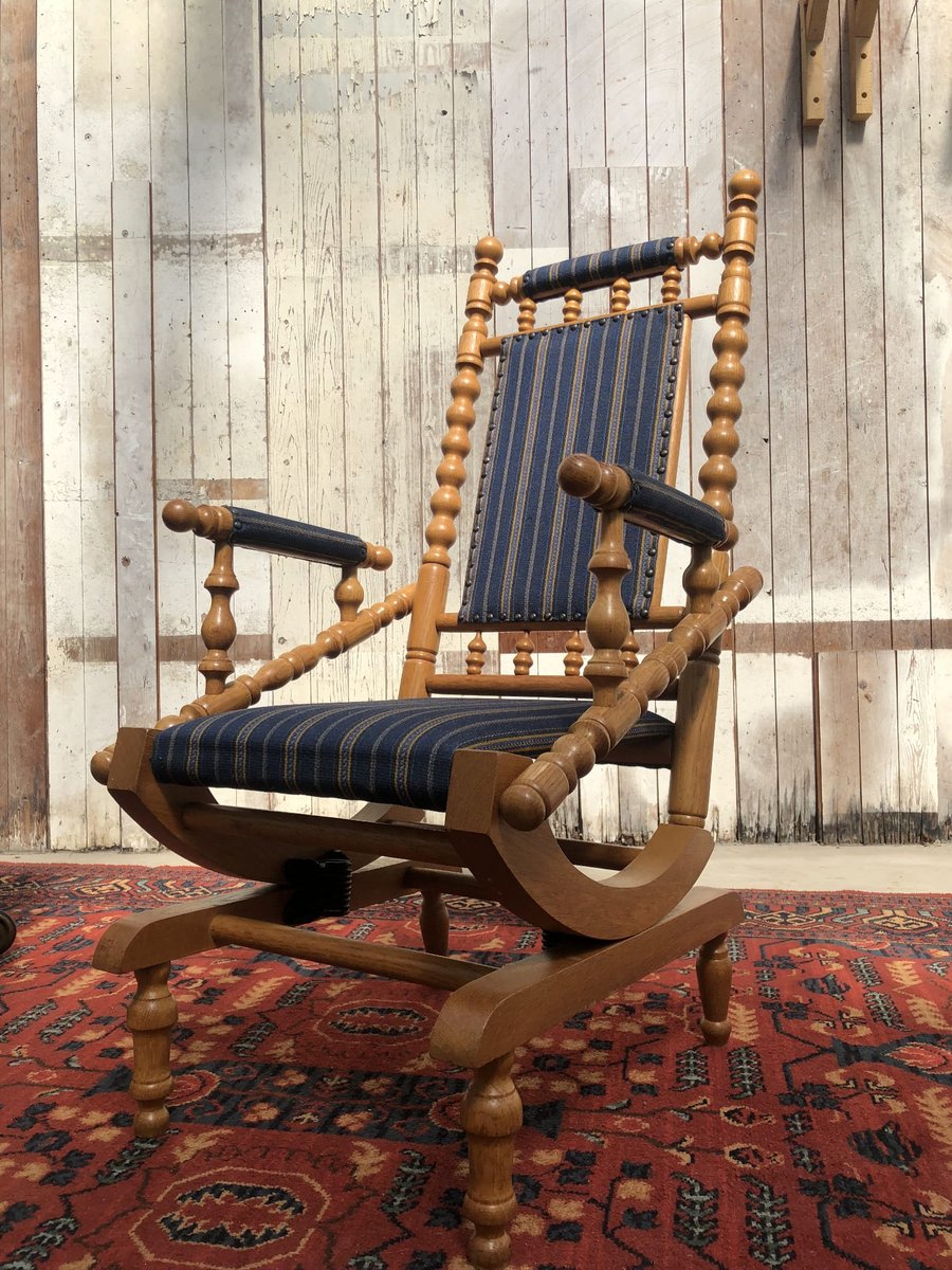 Antique Rocking Chair, 19th Century for sale at Pamono