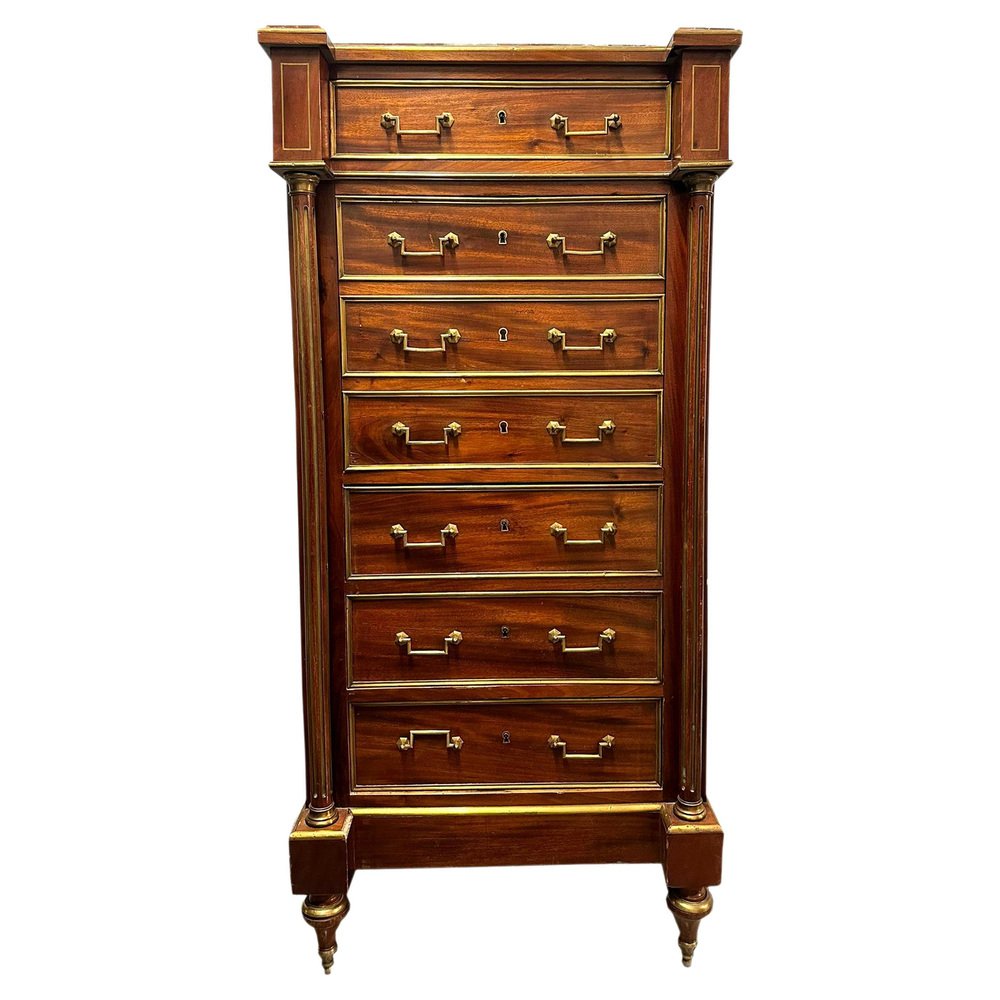 19th Century Louis XVI Four Drawers Secretary Flap, France, 1850s for ...