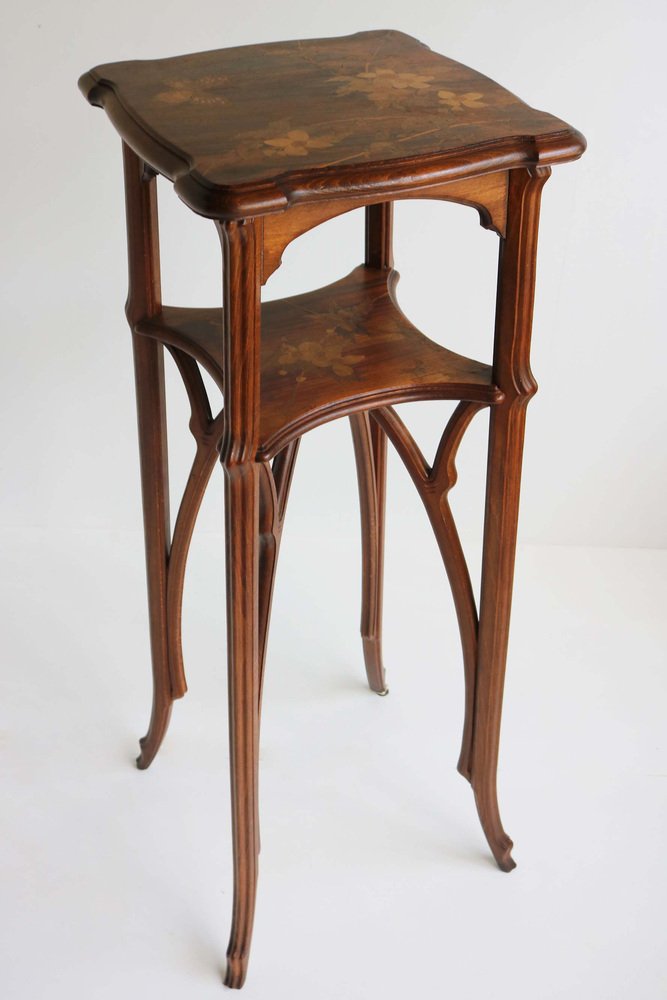 Art Nouveau Pedestal by Emile Gallé, 1900s for sale at Pamono
