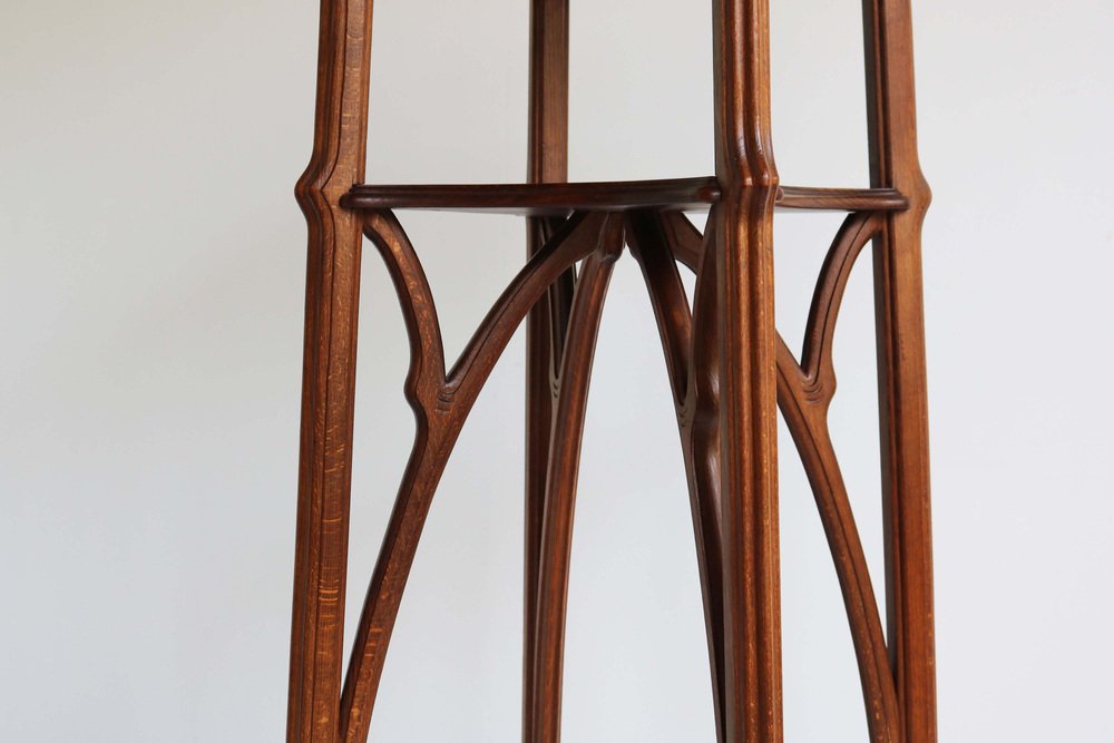 Art Nouveau Pedestal by Emile Gallé, 1900s for sale at Pamono