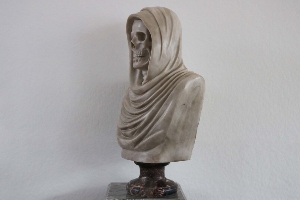 Italian Artist, Memento Mori Bust, 19th Century, Carrara Marble for ...