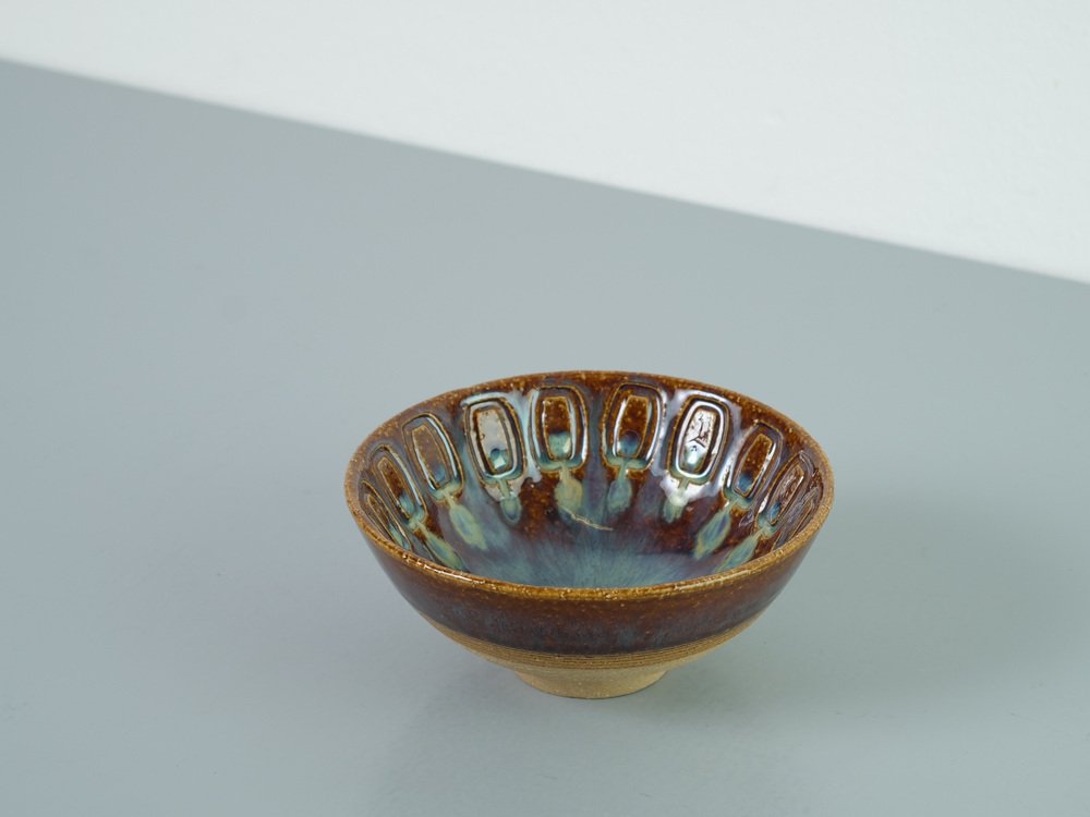Mid-Century Studio Ceramic Bowl from Søholm, 1970s for sale at Pamono
