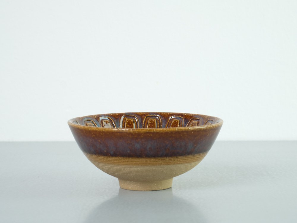 Mid-Century Studio Ceramic Bowl from Søholm, 1970s for sale at Pamono
