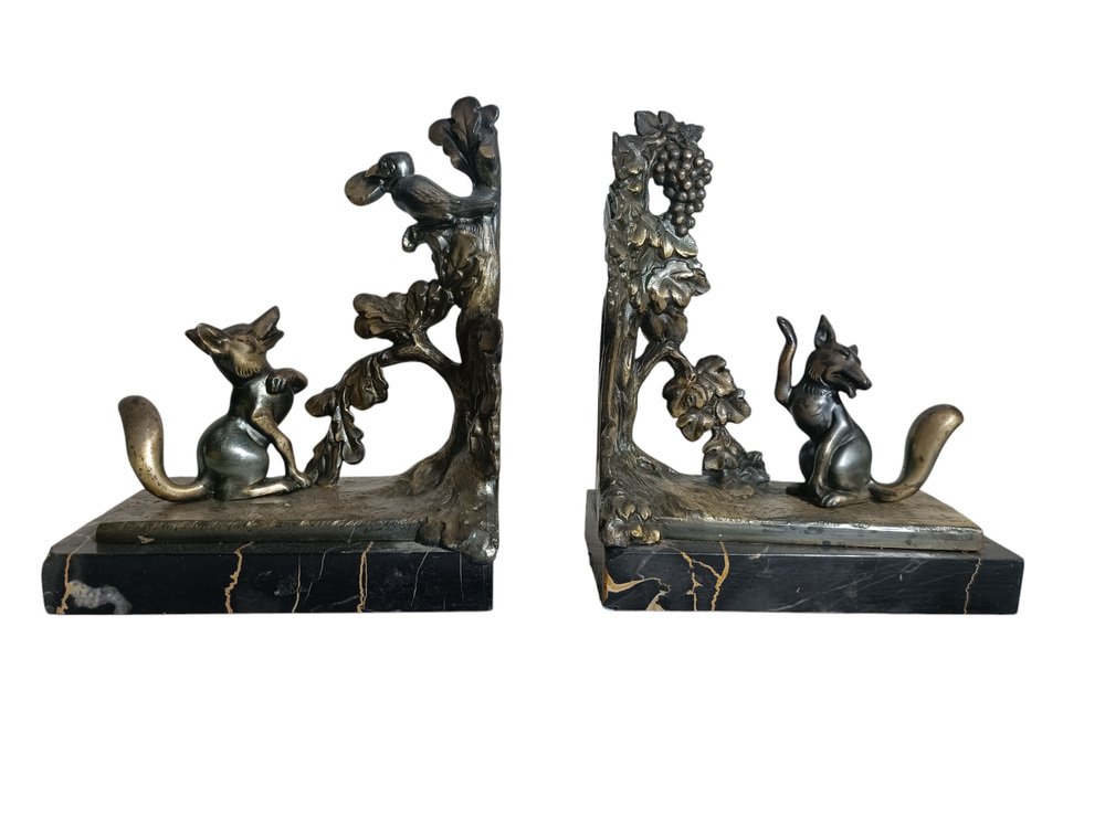 Sculptural Bookends by Benjamin Rabier, 1920s-1940s, Set of 2 for sale ...