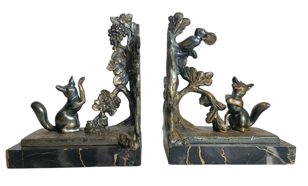 Sculptural Bookends by Benjamin Rabier, 1920s-1940s, Set of 2 for sale ...