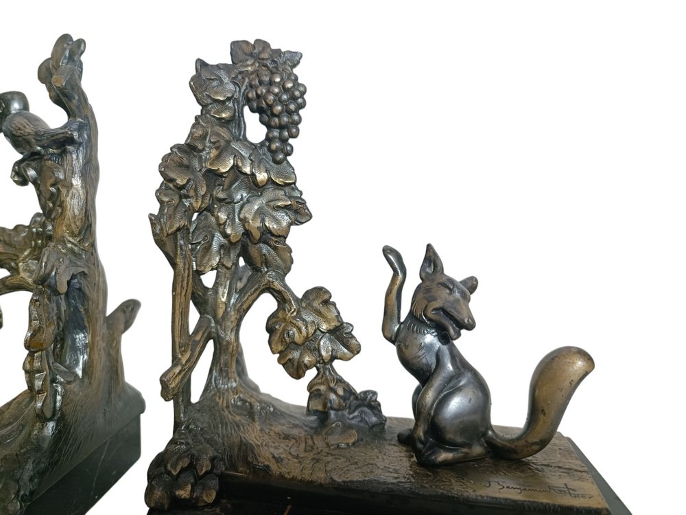 Sculptural Bookends by Benjamin Rabier, 1920s-1940s, Set of 2 for sale ...