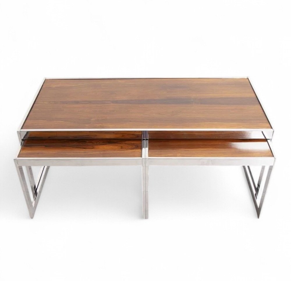 Midcentury Nesting Tables by Howard Miller for MDA, 1970, Set of 3 for sale at Pamono