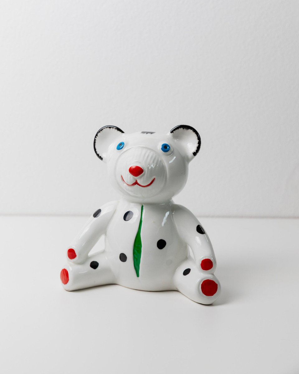 Vintage Ceramic Money Box in Teddy Bear Shape, Italy, 1980s for sale at ...
