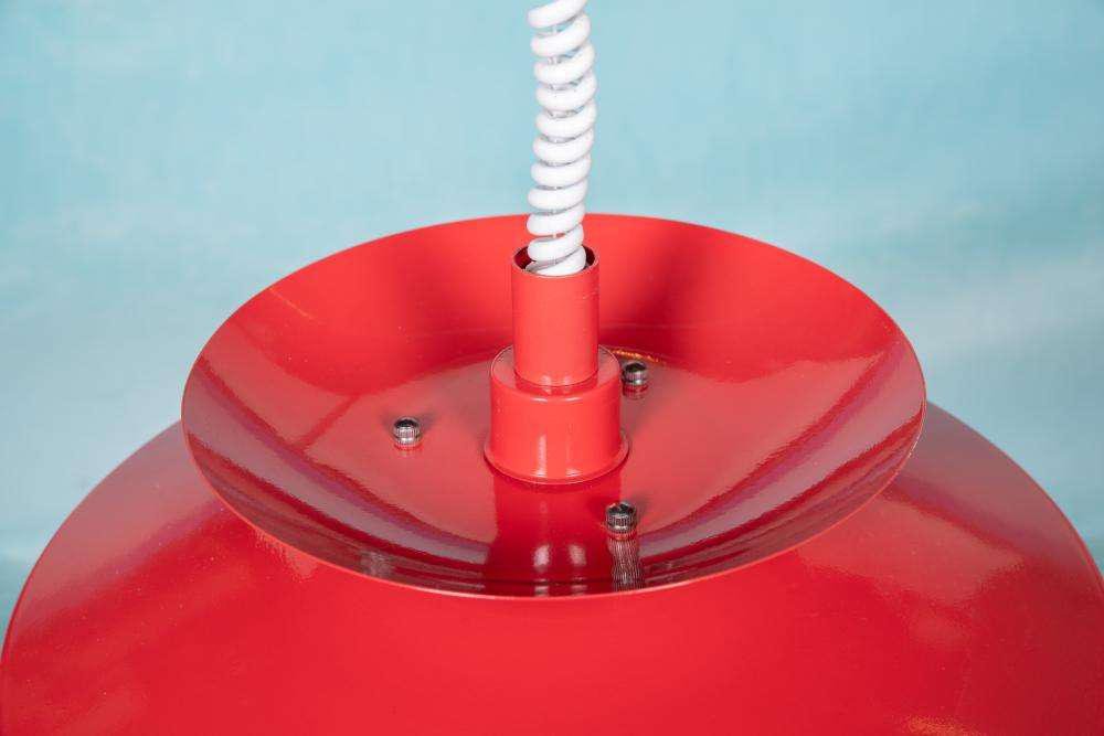 Vintage Scandinavian Scale Lamp in Red for sale at Pamono