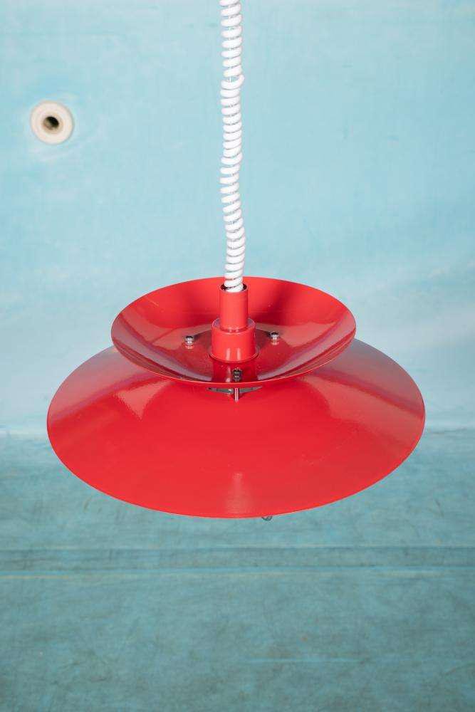 Vintage Scandinavian Scale Lamp in Red for sale at Pamono