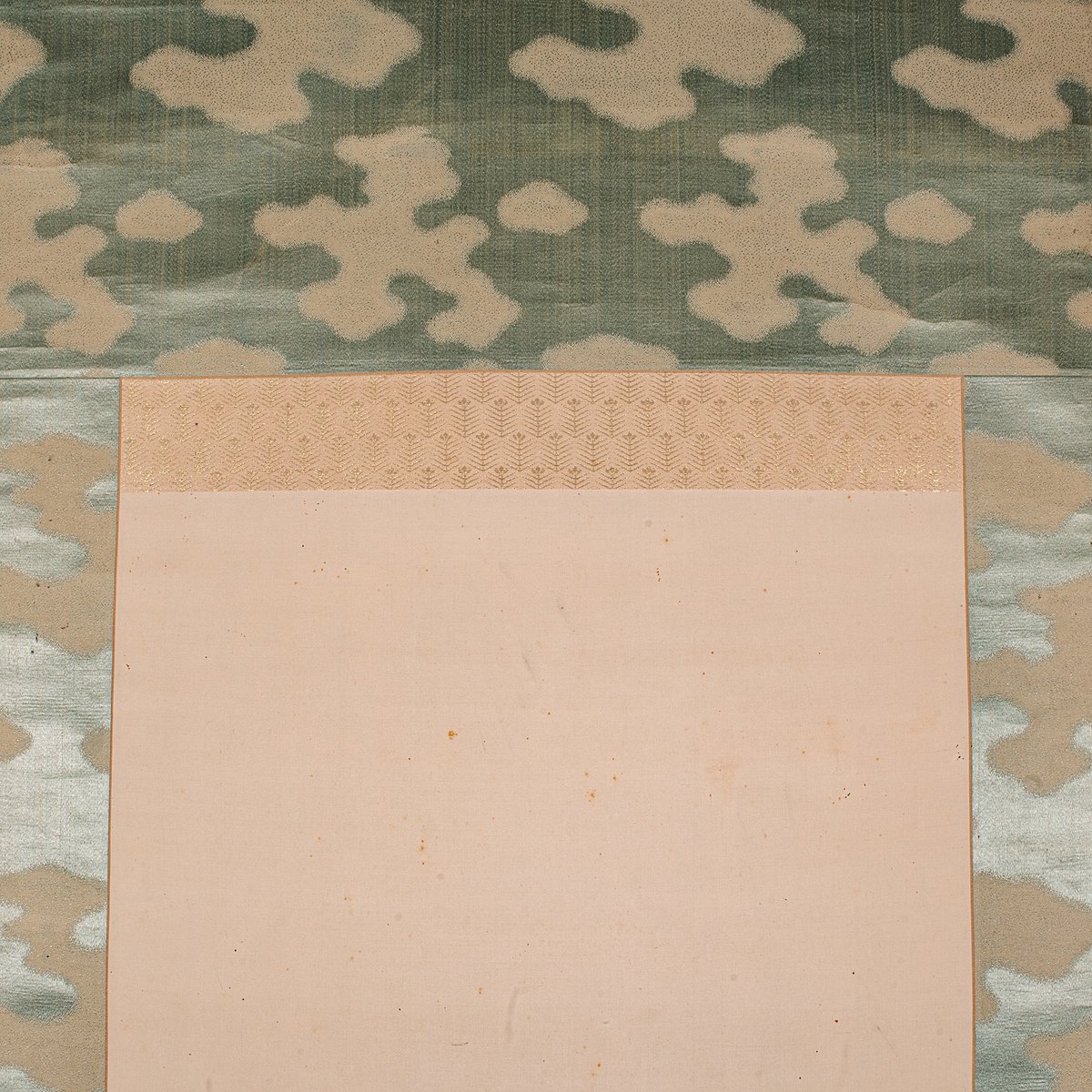 Tall Japanese Silk Cotton Scroll Painting, 1920s for sale at Pamono