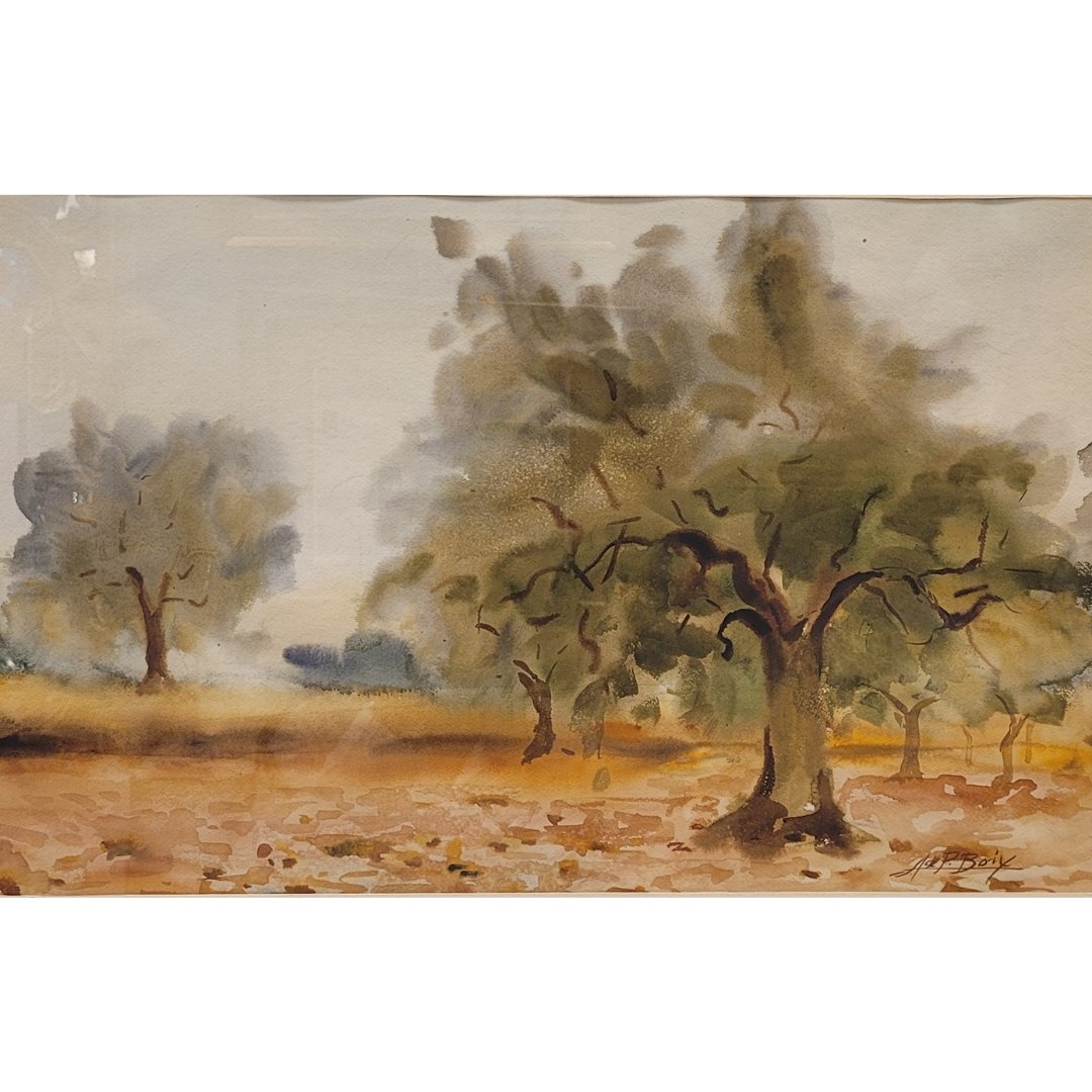 Antoni De Paula Boix, Landscape, 1960s, Watercolor for sale at Pamono