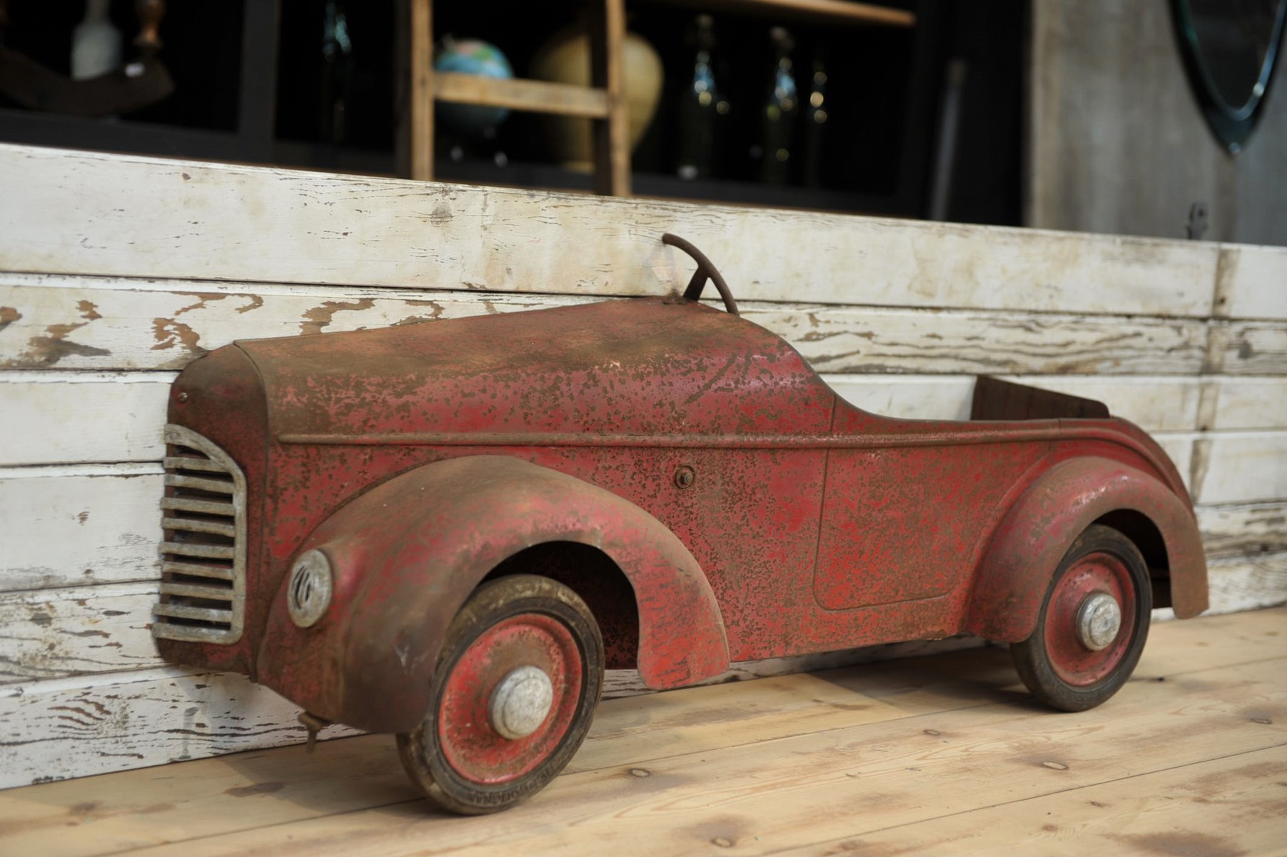 Sheet Metal Toy Car Sign, 1930s for sale at Pamono