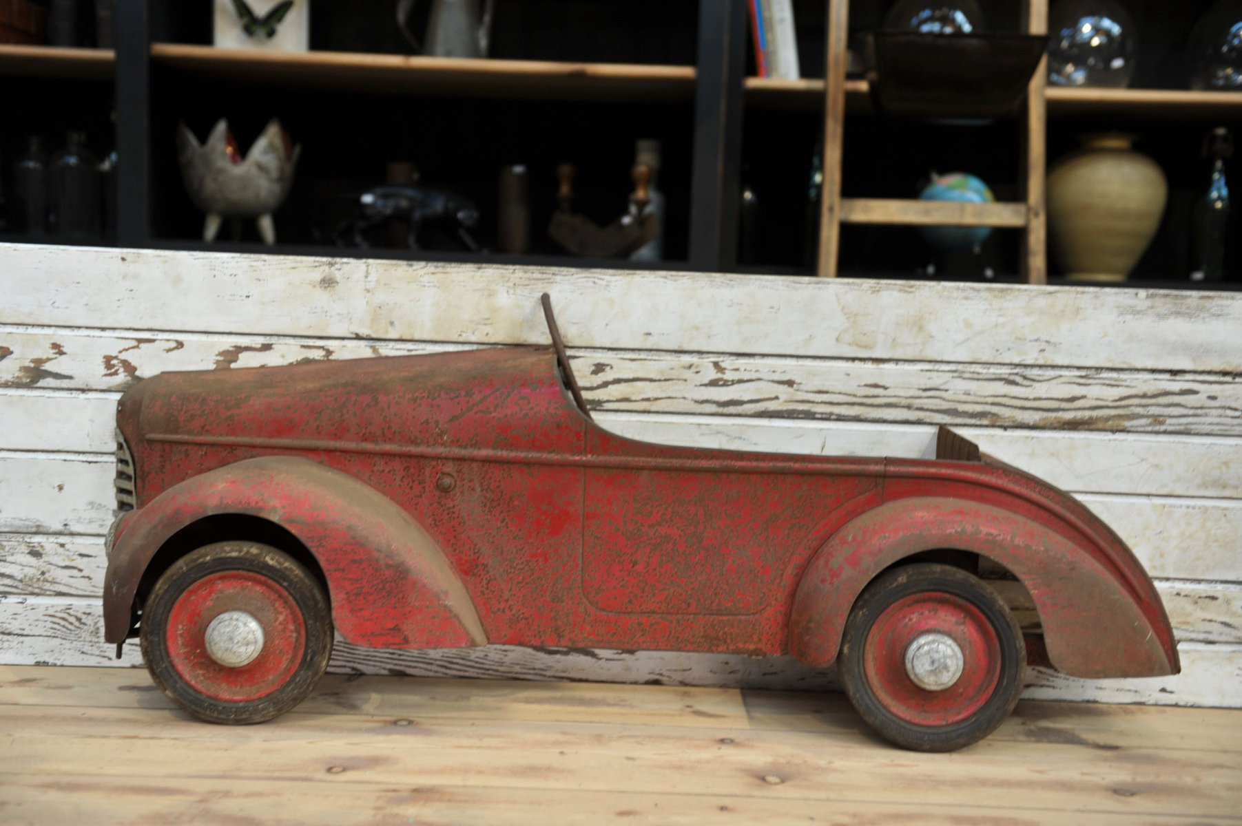 Sheet Metal Toy Car Sign, 1930s for sale at Pamono