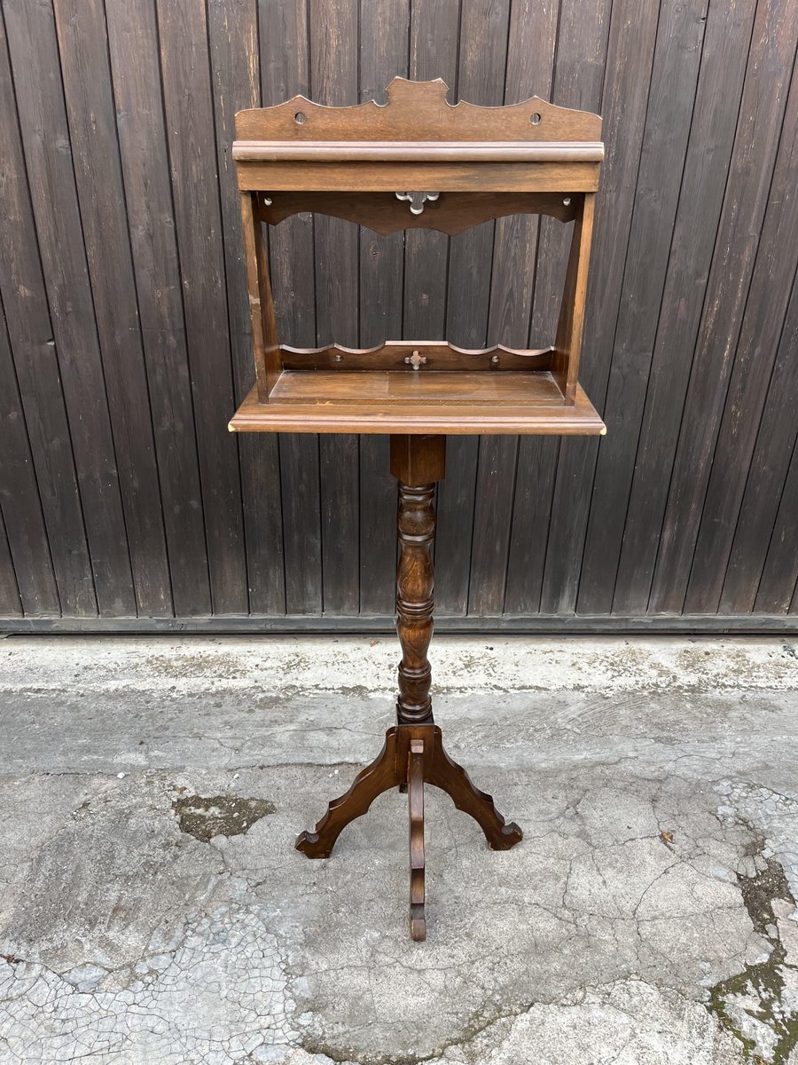 Mid-Century Wooden Revolving Lectern, 1940s for sale at Pamono