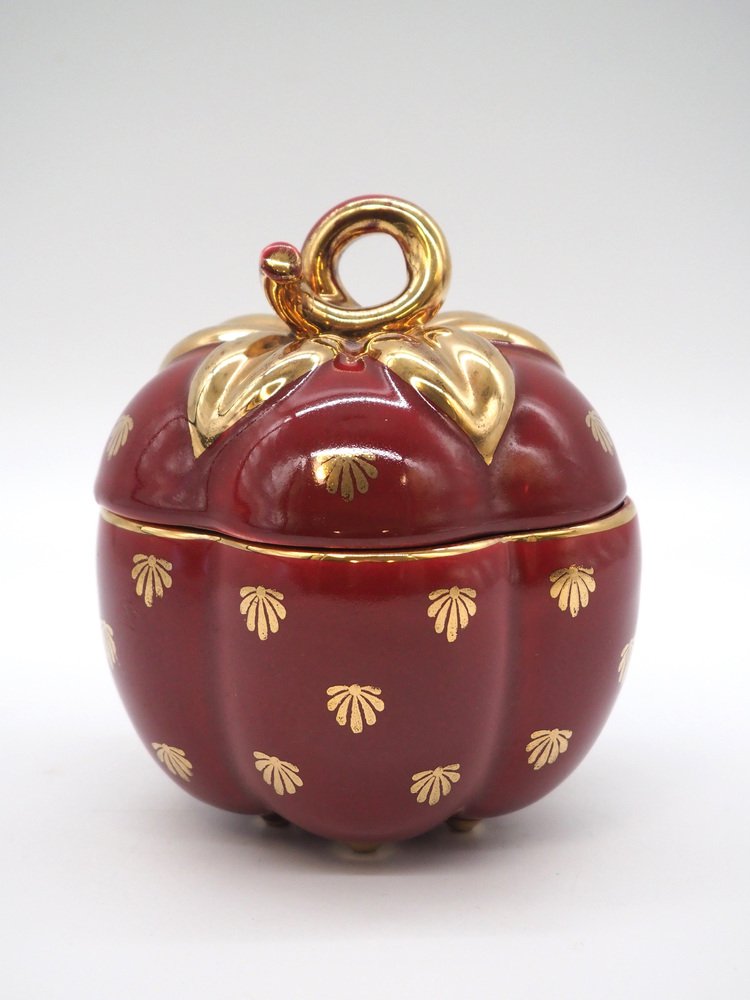 Red Rubin Jar by Arthur Percy for Upsala Ekeby Gefle, Sweden, 1940s for ...