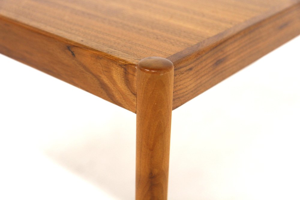 Scandinavian Walnut Side Table, Sweden, 1960s for sale at Pamono