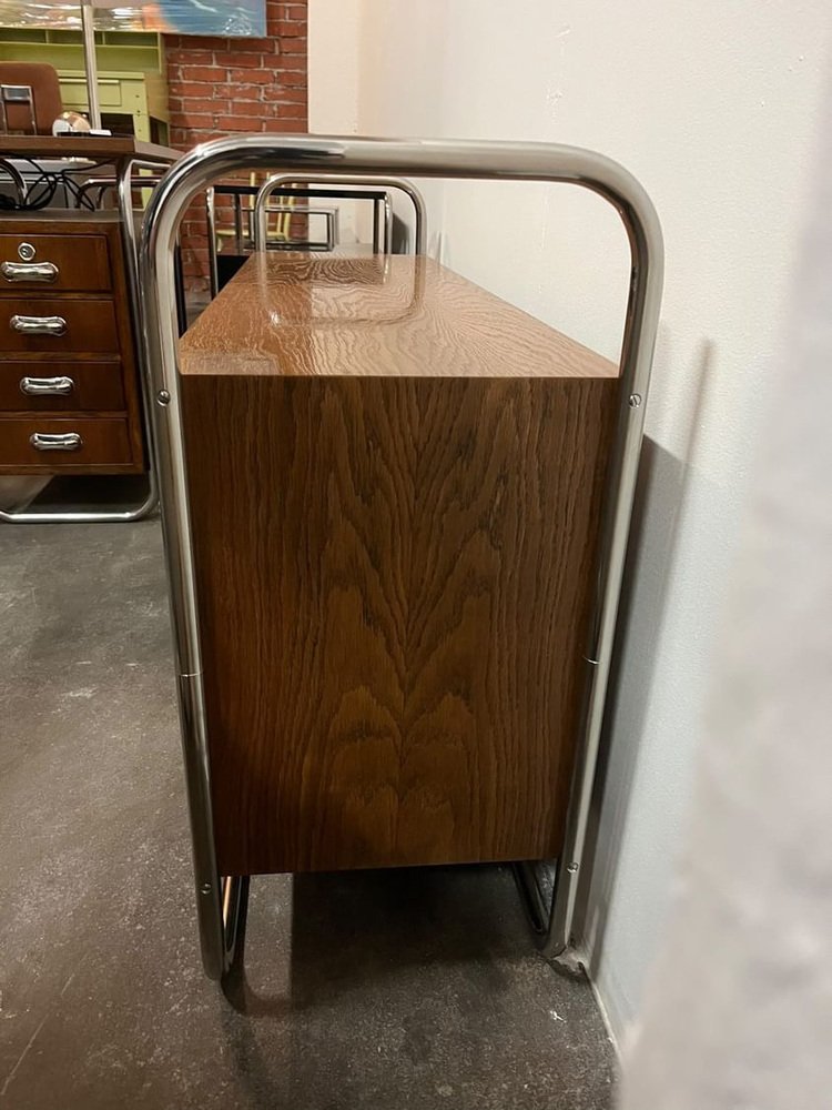 Bauhaus Tubular Steel Display Cabinet for sale at Pamono