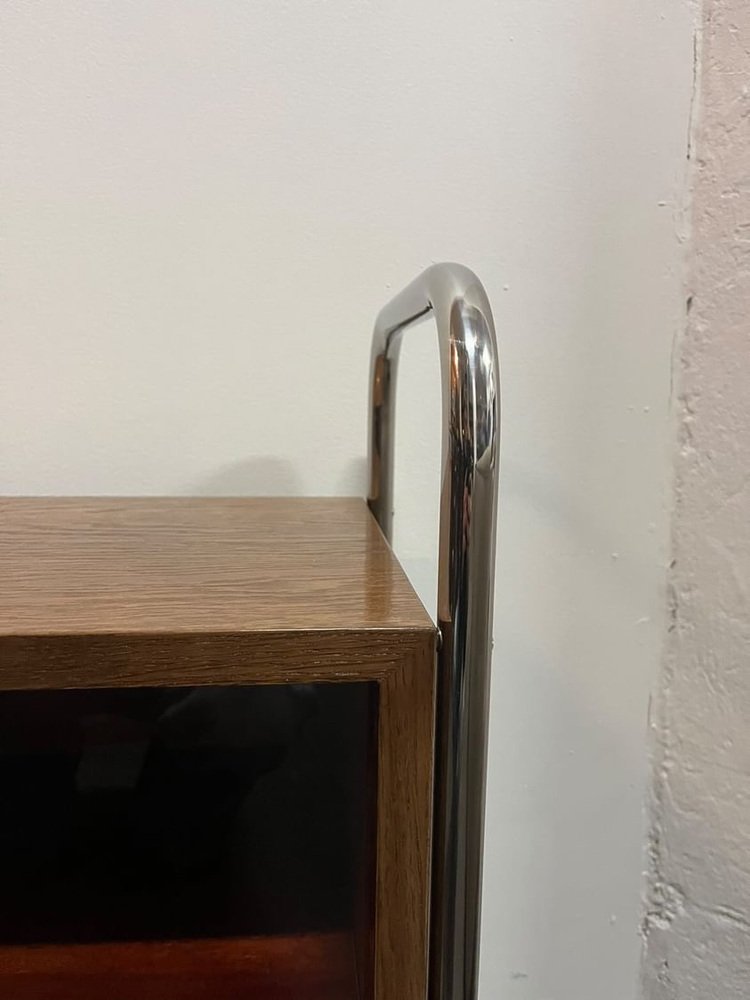 Bauhaus Tubular Steel Display Cabinet for sale at Pamono
