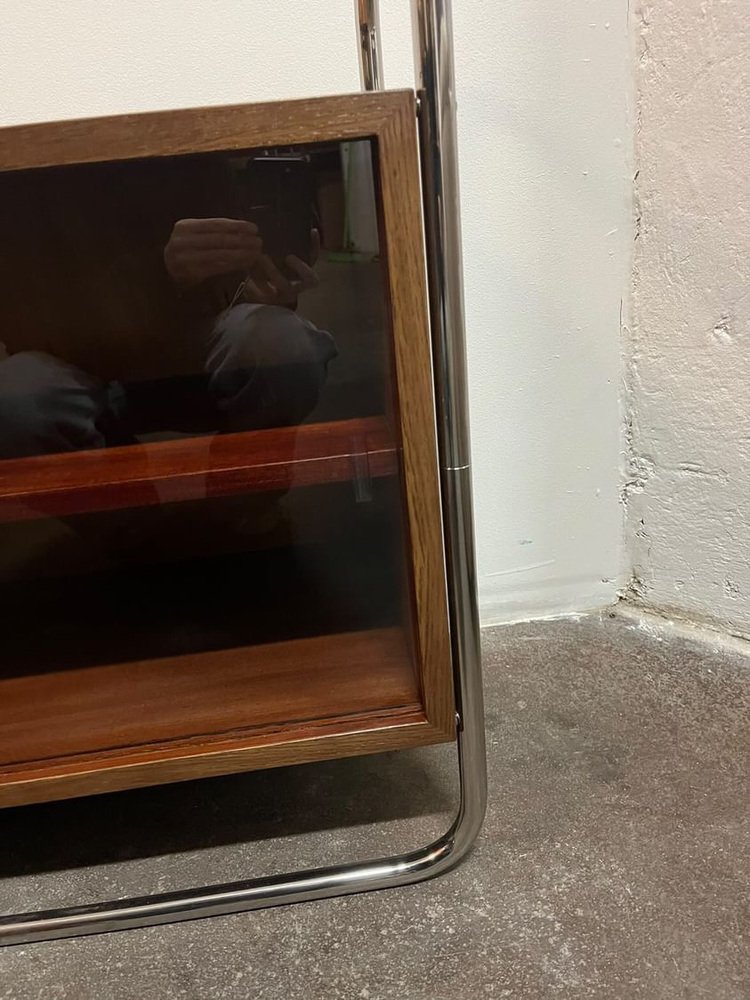 Bauhaus Tubular Steel Display Cabinet for sale at Pamono