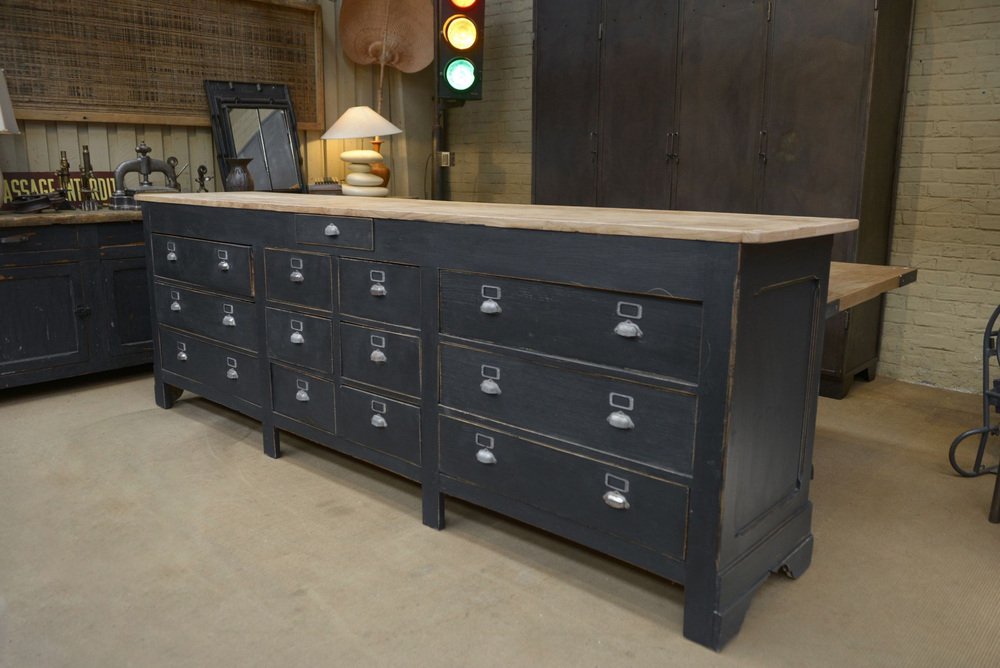 Large Counter with Commercial Drawers, 1930 for sale at Pamono