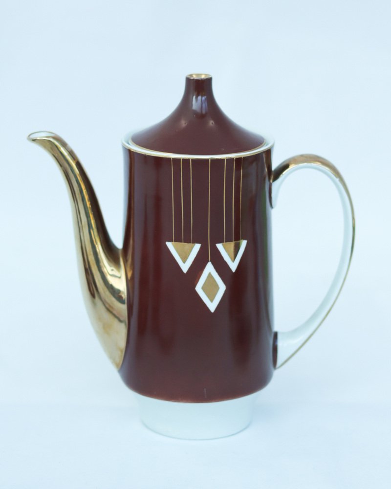 Coffee Set by Wincenty Potacki for June ZPS Ćmielów, 1960s, Set of 15 ...