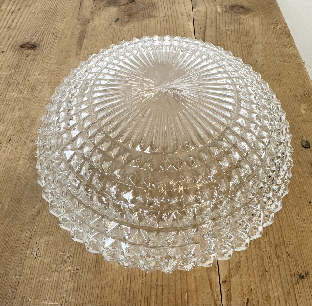 Vintage Glass Ceiling Light, 1970s for sale at Pamono