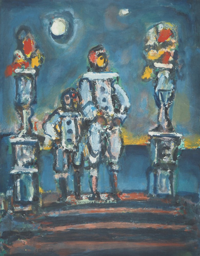 Georges Rouault, Circus, Les Pierrots, Lithograph and Stencil for sale ...