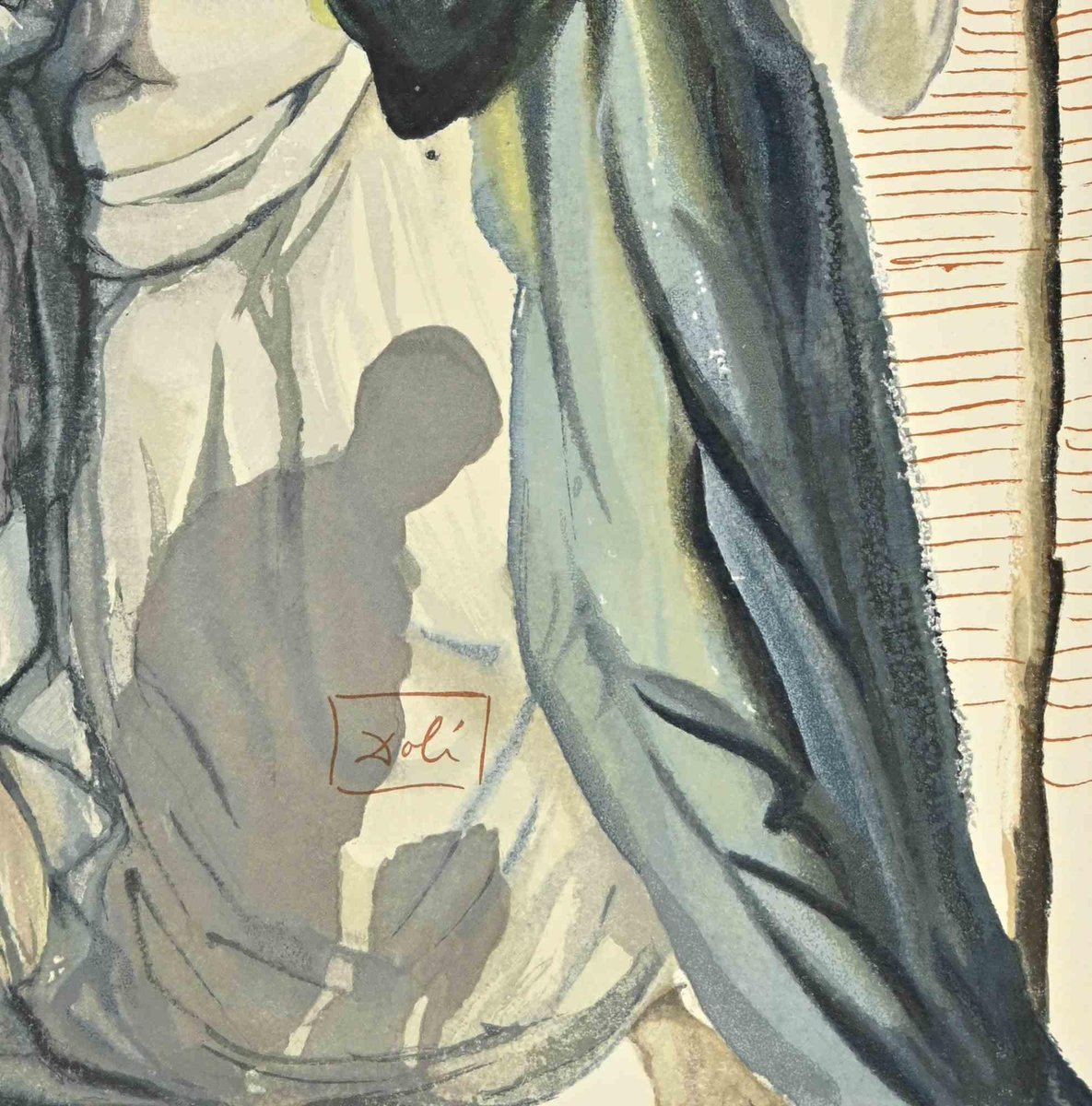 Salvador Dali, Third Planet, Woodcut, 1963 for sale at Pamono