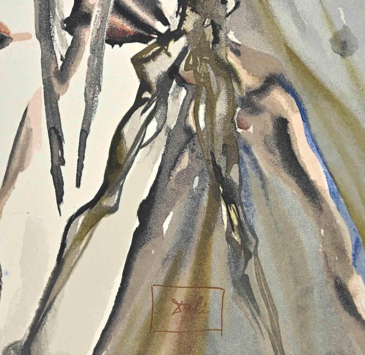 Salvador Dali, The Souls of Contumacy, Woodcut, 1963 for sale at Pamono