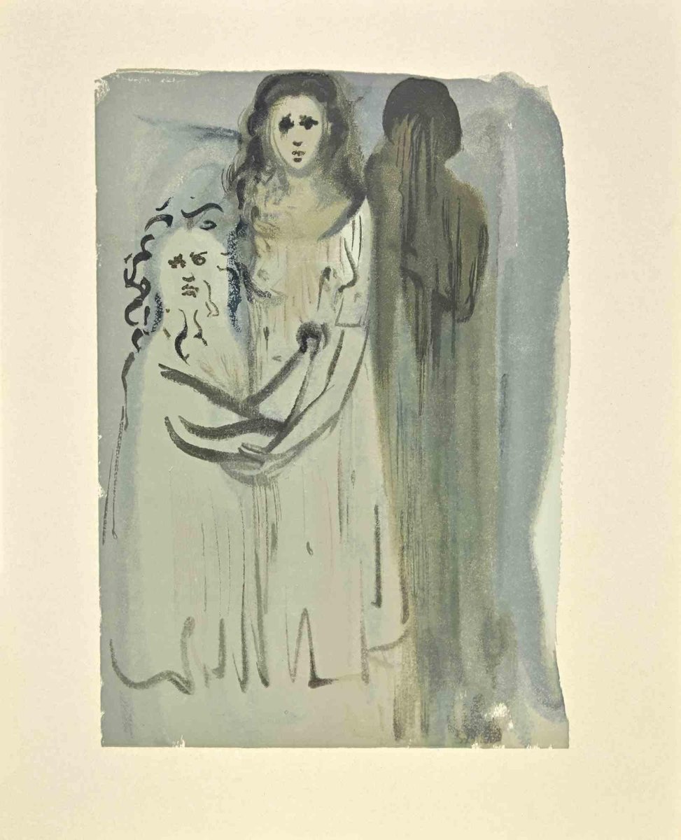 Salvador Dali, The Wrathful, Woodcut, 1963 for sale at Pamono