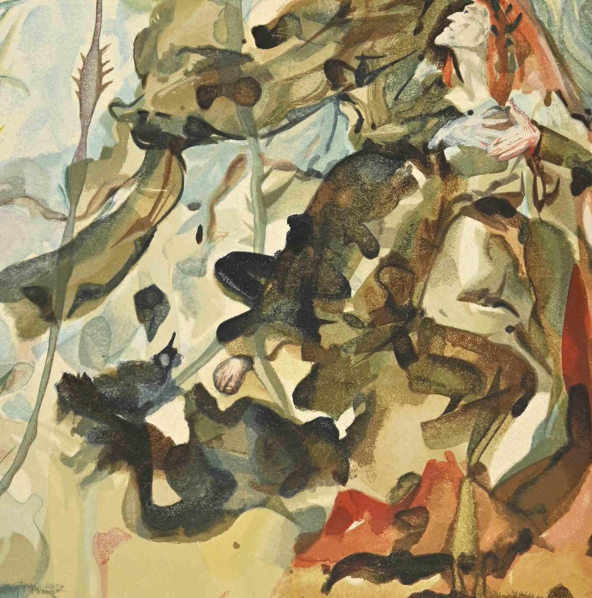 Salvador Dali, The Apparition of Saint James, Woodcut, 1963 for sale at ...