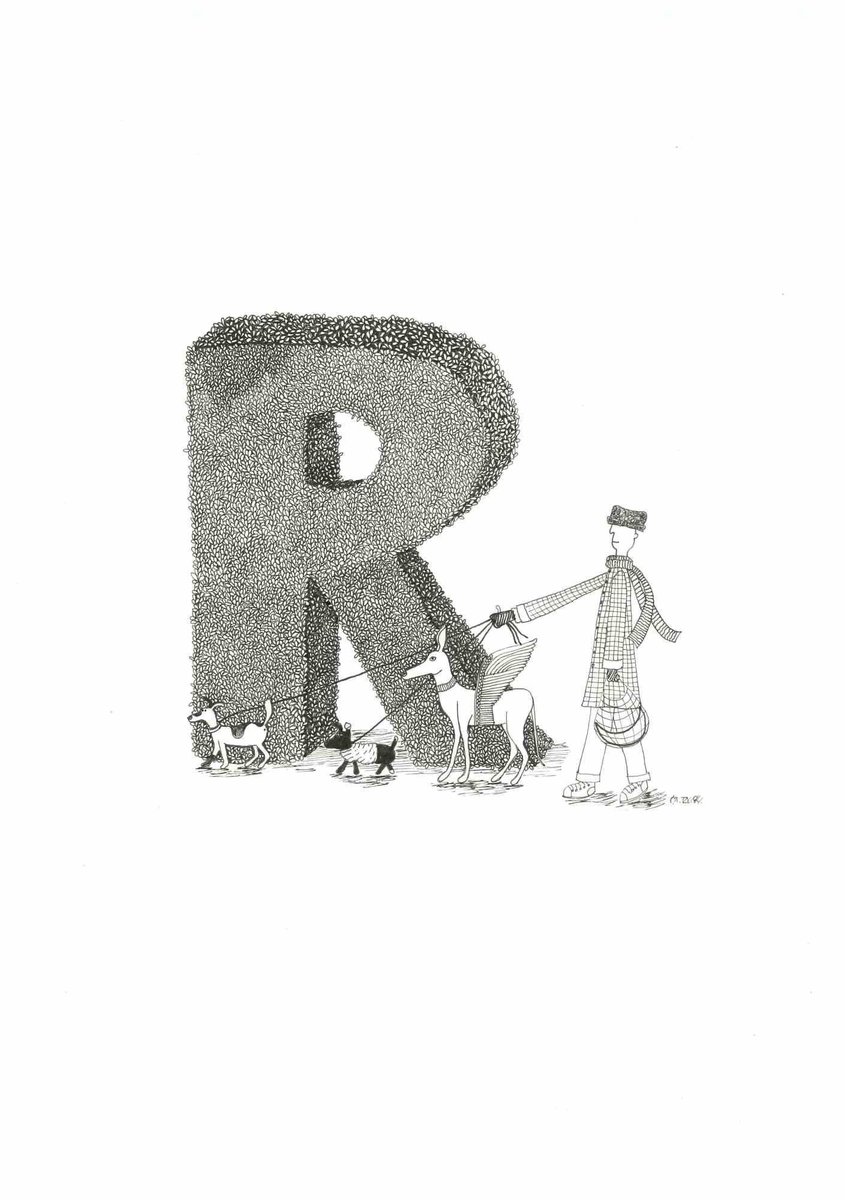 Maja Zalaszewska Rocca, Joyful Letters Villa Borghese, Ink on Paper ...