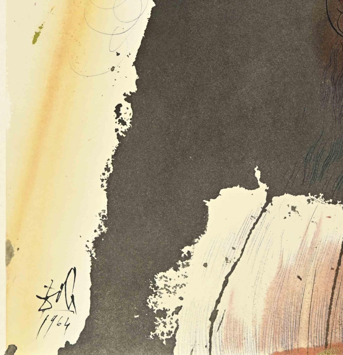 Salvador Dalí, De Petra Exivit Aqua, Lithograph, 1964 for sale at Pamono