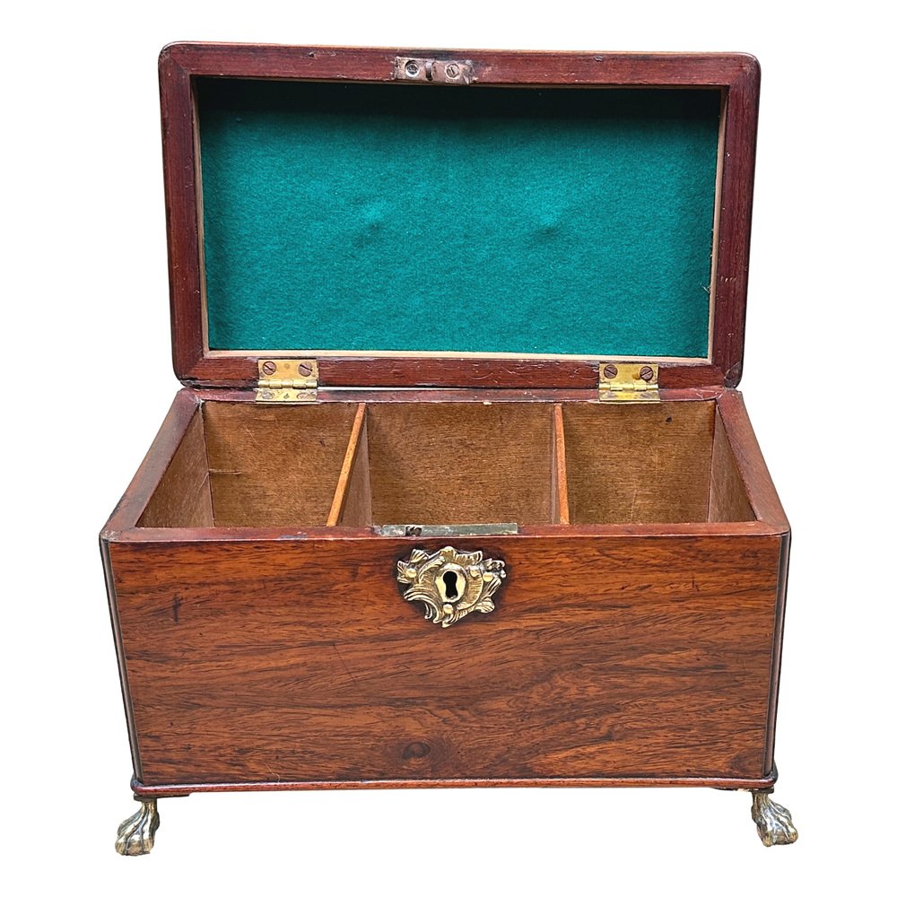 18th Century Padouk Wood Tea Caddy, 1770 for sale at Pamono