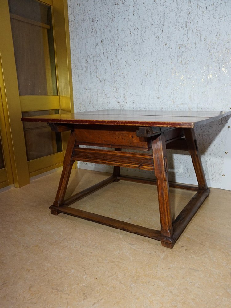 Antique Bankers Table or Merchants Table, 1800s for sale at Pamono