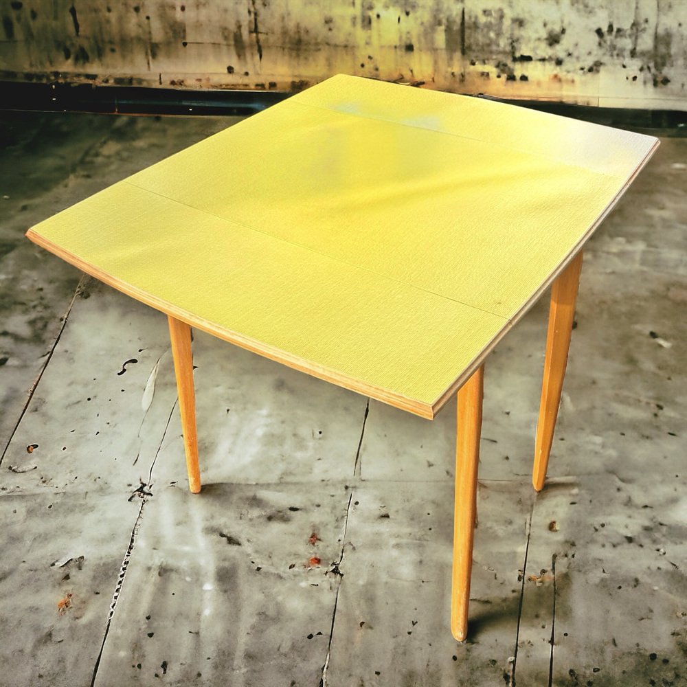 Mid-Century Formica and Beech Drop Leaf Dining Table, 1970s for sale at ...