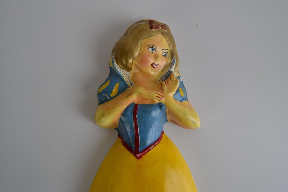 Plaster Wall Snow White Sculpture, 1950s for sale at Pamono