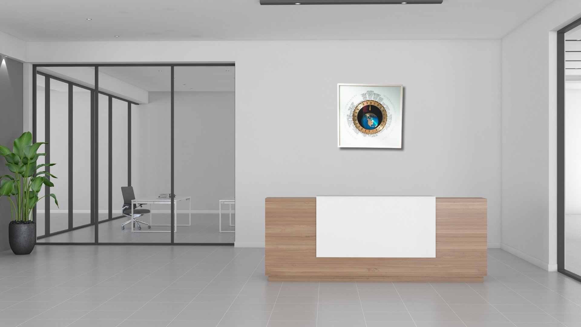 Time Comparison World Clock, 1980s for sale at Pamono