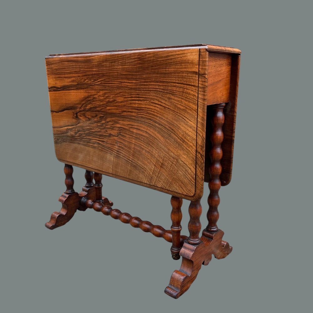 Victorian Walnut Baby Sutherland Table, 1870s for sale at Pamono